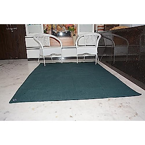 Handwoven Cotton Carpet for Floor, Green Area Cotton Rug, Soft Area Rug, Cotton Rug for Bedroom, Washable Cotton Rug, Thick Cotton Rug, (10x11)