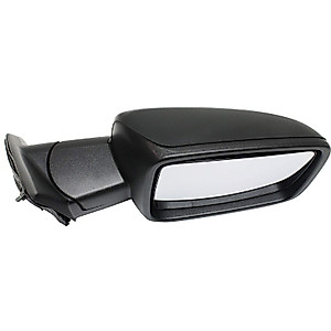 Kool Vue Passenger Side Non-Electric Mirror for Ram 1500 2013-2018 Manual Fold Without Signal Light, Blind Spot Light, Memory & Puddle Lamp Textured w/o Towing Package