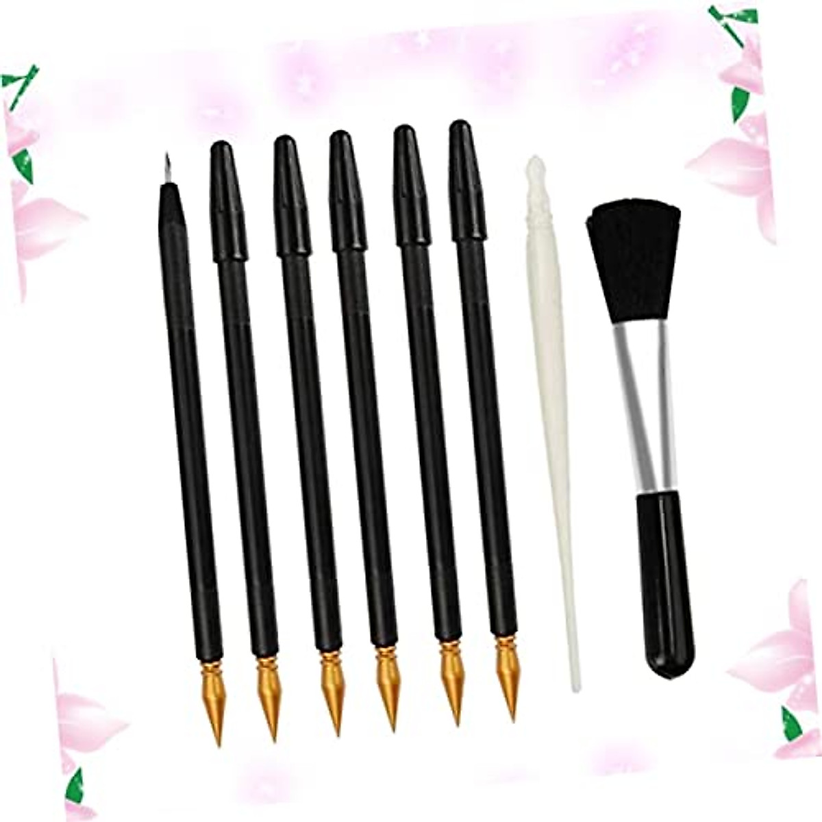 Multitools 8pcs Paint Brushes Set Paint Sets Cleaning Tools Scratch Brush Set Stylus Scratch Painting Pen Stylus Pens Scratching Drawing Pen Coloring Pen Repair Pen Mending Pen