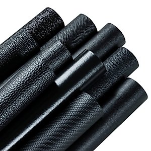 Caxilee Faux Leather Sheets 10PCS 8.3" x 12" (21cm x 30cm) A4 Size Synthetic Leather Fabric for Earrings Shoes Bags Bow DIY Jewelry Decoration Craft Projects (10PCS Black)