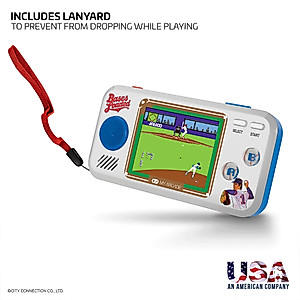 My Arcade Bases Loaded Pocket Player - Collectible Handheld Game Console with 7 Games (DGUNL-3278)