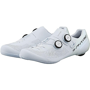 SHIMANO RC903 S-PHYRE Wide Cycling Shoe - Men's White, 43.0