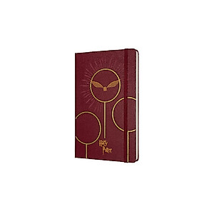 Moleskine Limited Edition Harry Potter Notebook, Hard Cover, Large (5" x 8.25") Ruled/Lined, Bordeaux Red (Book 6) 240 Pages