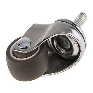 Casters Swivel casters Heavy Duty Rubber Castor Wheel Trolley Furniture Bed Industrial Caster Office Chair Caster Wheels Handcart casters Workbench (Size : 1.25 Inch)