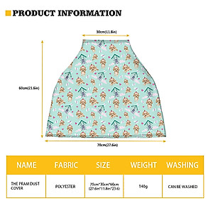 HUIACONG Stretchy Baby Car Seat Covers for Boys Camo Deer Infant Nursing Cover Carseat Canopy Girls Newborn Breastfeeding Scarf/Shawl Soft Breathable Stroller Cover