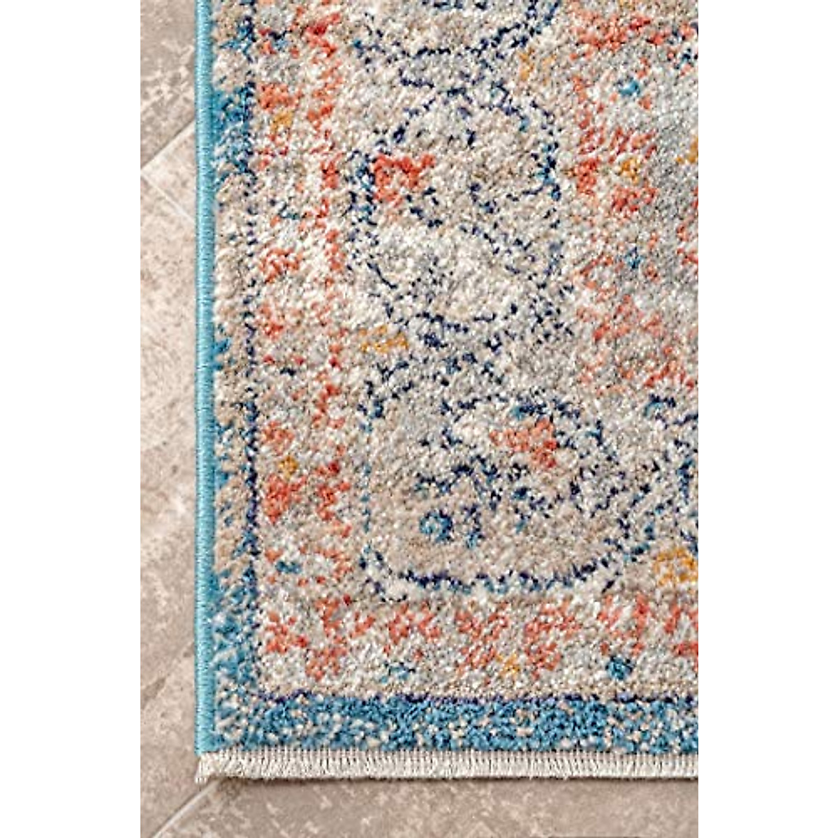 nuLOOM Chanda Persian Vintage Area Rug, 4' x 6', Blue