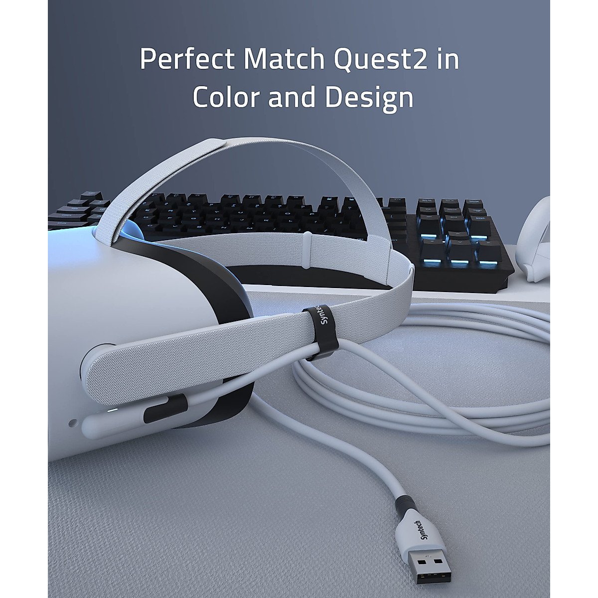 Syntech Link Cable 16FT with Hard Carrying Case Compatible with Quest2