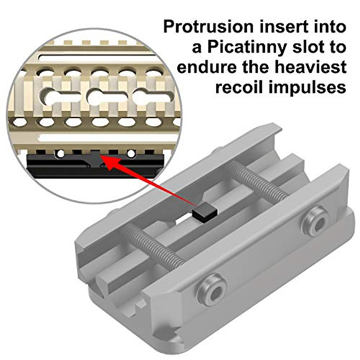 Picatinny Arca-Swiss Adapter, Tripod Arca Mount for Picatinny, Picatinny Arca Rail