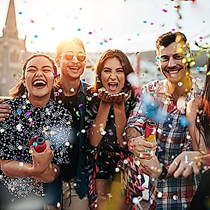 8 PCS Confetti Poppers Cannons for Wedding Birthday Graduation Baby Shower Fun Party Supplies Decorations and Favors