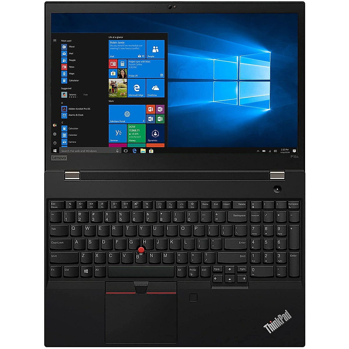 Lenovo ThinkPad P15s Gen 2 Mobile Workstation 15.6" IPS FHD Display (Intel i5-1135G7, Quadro T500 4GB, 16GB DDR4, 512GB PCIe SSD, Fingerprint, Thunderbolt 4, Win 10 Pro) w/DKZ Hub USB Port Expander