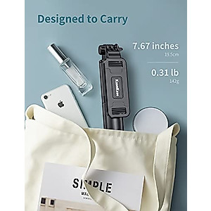 Selfie Stick Tripod with Detachable Wireless Remote, 4 in 1 Extendable Portable Selfie Stick & Phone Tripod Stand Compatible with Gopro, iPhone/Samsung/Huawei, etc.