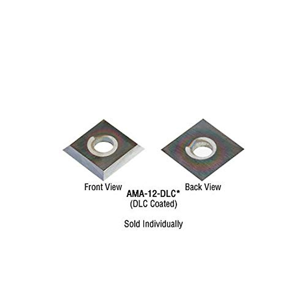 Amana Tool - AMA-12-DLC Solid Carbide 4 Cutting Edges Diamond-Like Carbon (DLC) Coated Ins