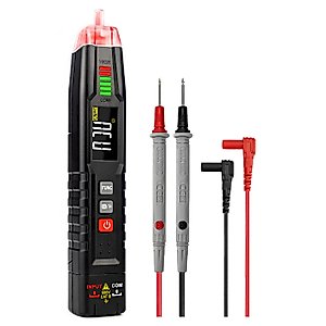 KAIWEETS Voltage Tester Non Contact Voltage Tester Circuit Tester with Test Leads, Auto Measuring Wire Tester for ACV/DCV Multifunction Electric Detector ST100…