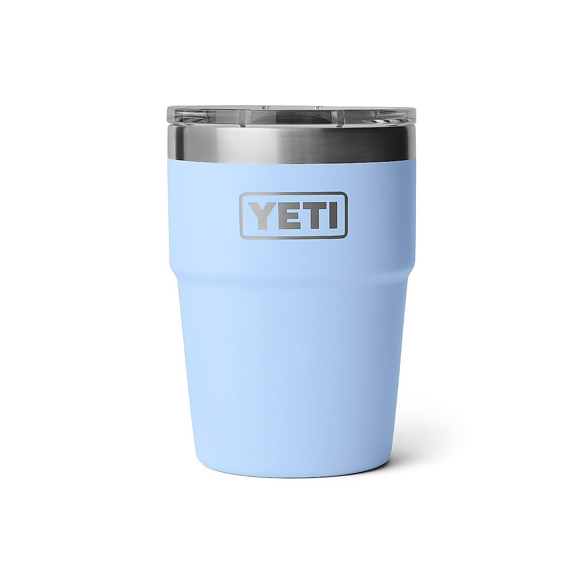 YETI Rambler 16 oz Stackable Tumbler, Vacuum Insulated, Stainless Steel with MagSlider Lid, Big Sky Blue