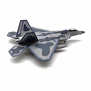 Classic Fighter Model 1:100 USA F-22 Raptor Fighter Attack Diecast Airplanes Military Display Model Aircraft for Collection