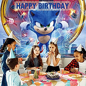 60x40 Inches Birthday Backdrop for Party, Soni Birthday Decoration with Good Wrinkle Resistance, Birthday Party Supplies as Background, Happy Birthday Banner 5X3 ft for Kids, Boys, and Girls