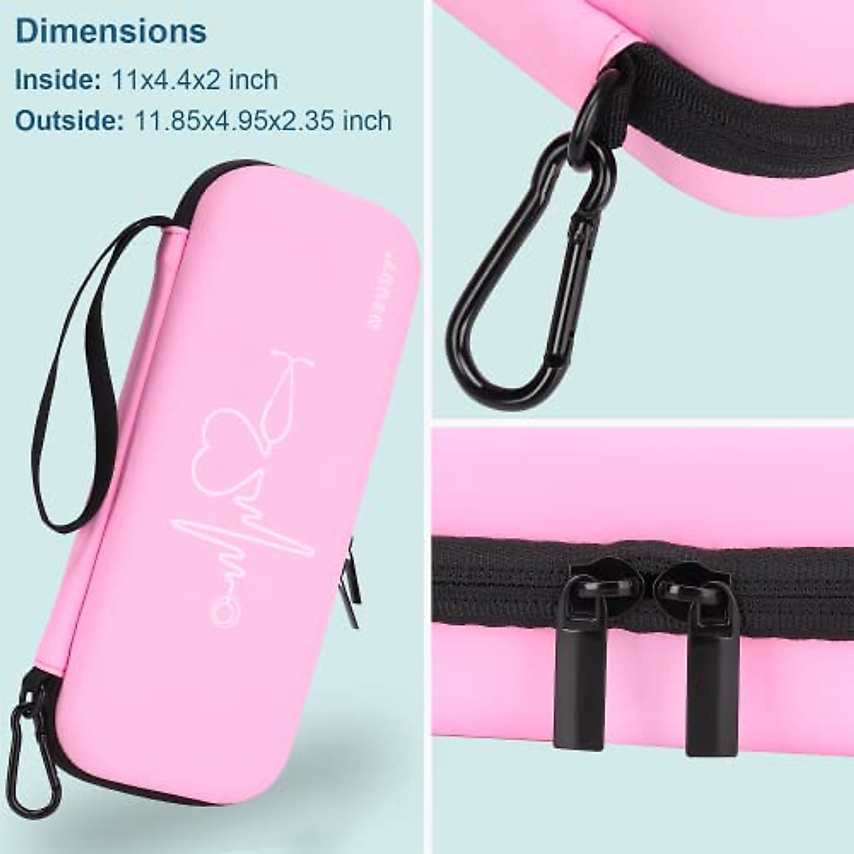 MEUUT 11 pcs Stethoscope Case Kits, Perfect Nurse Gift First Aid Kit Bag with Stethoscope Case, Penlights, Medical Scissor, Bandage Wraps, Badge Holders, Nurse Accessories for Nurses