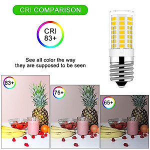 TZLONMFG KEI D28x kel 2816x Refrigerator Bulb 3W E17 LED Fridge Light Bulb Kei 125v 40W Appliance Bulbs, 5304522314 5304517886 Natural White 4000K 100V-265V Fridge Lamp, 2-Pack