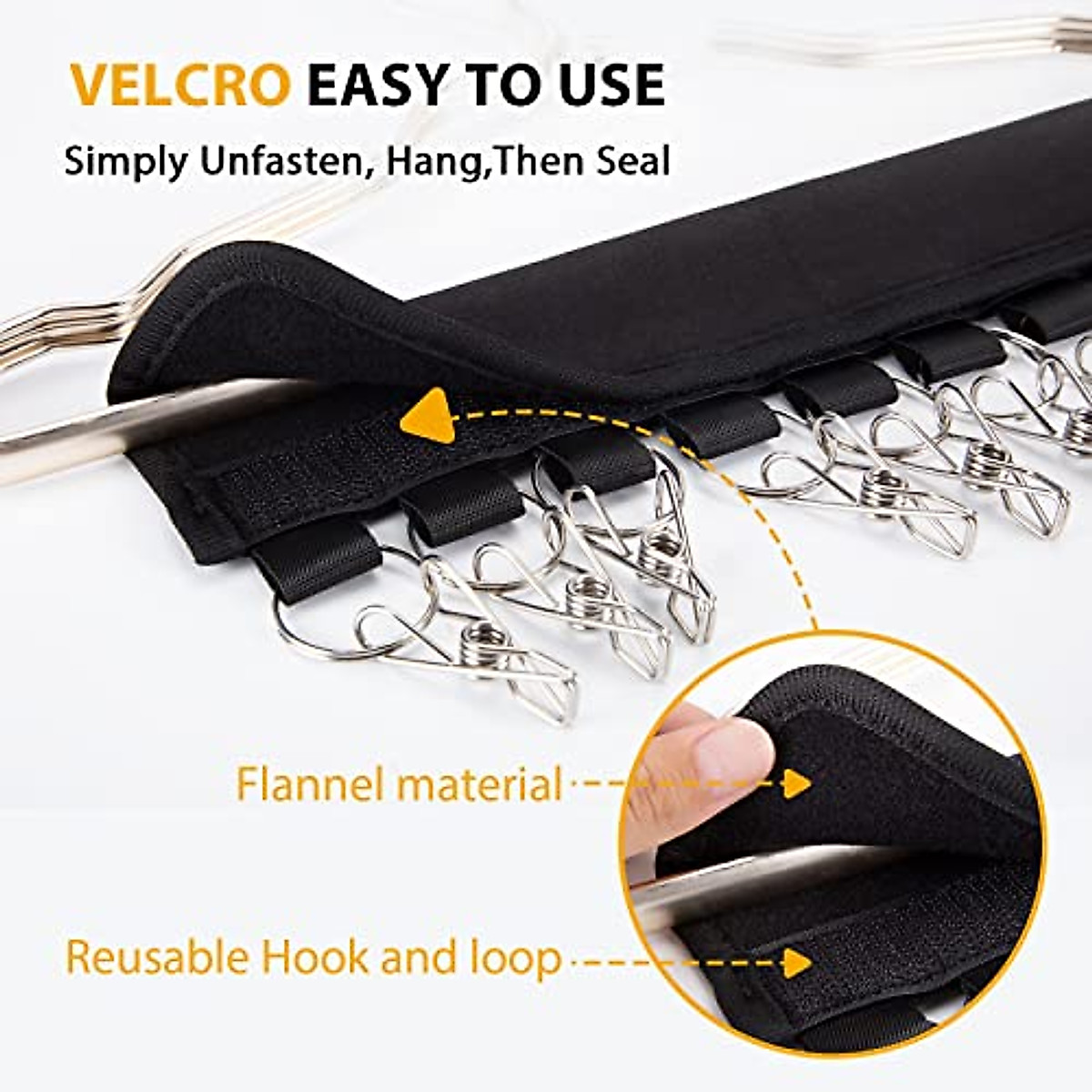 Hat Organizer Holder for Hanger, 10 Stainless Steel Storage Hooks Hat Storage for Room & Closet,Display Wall Mounted hat Rack, Suitable for Storing Baseball caps, Socks, Ties, Keys(2PC