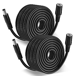 SIOCEN 20FT DC Power Extension Cord 5.5mm x 2.1mm,12v DC Power Supply Adapter for CCTV Security IP Camera Surveillance Indoor Dvr Standalone LED Strip,Car,12 Volt Male to Female Plug Cable