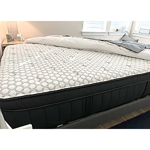 Stratiform 14-Inch Luxury Pillowtop Memory Foam and Innerspring Hybrid Mattress | Made in USA | CertiPUR-US Certified Foam (Cushion Firm, Queen)