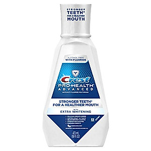 Crest Pro-Health Advanced Mouthwash with Extra Whitening, Energizing Mint, 16 Fluid Ounce