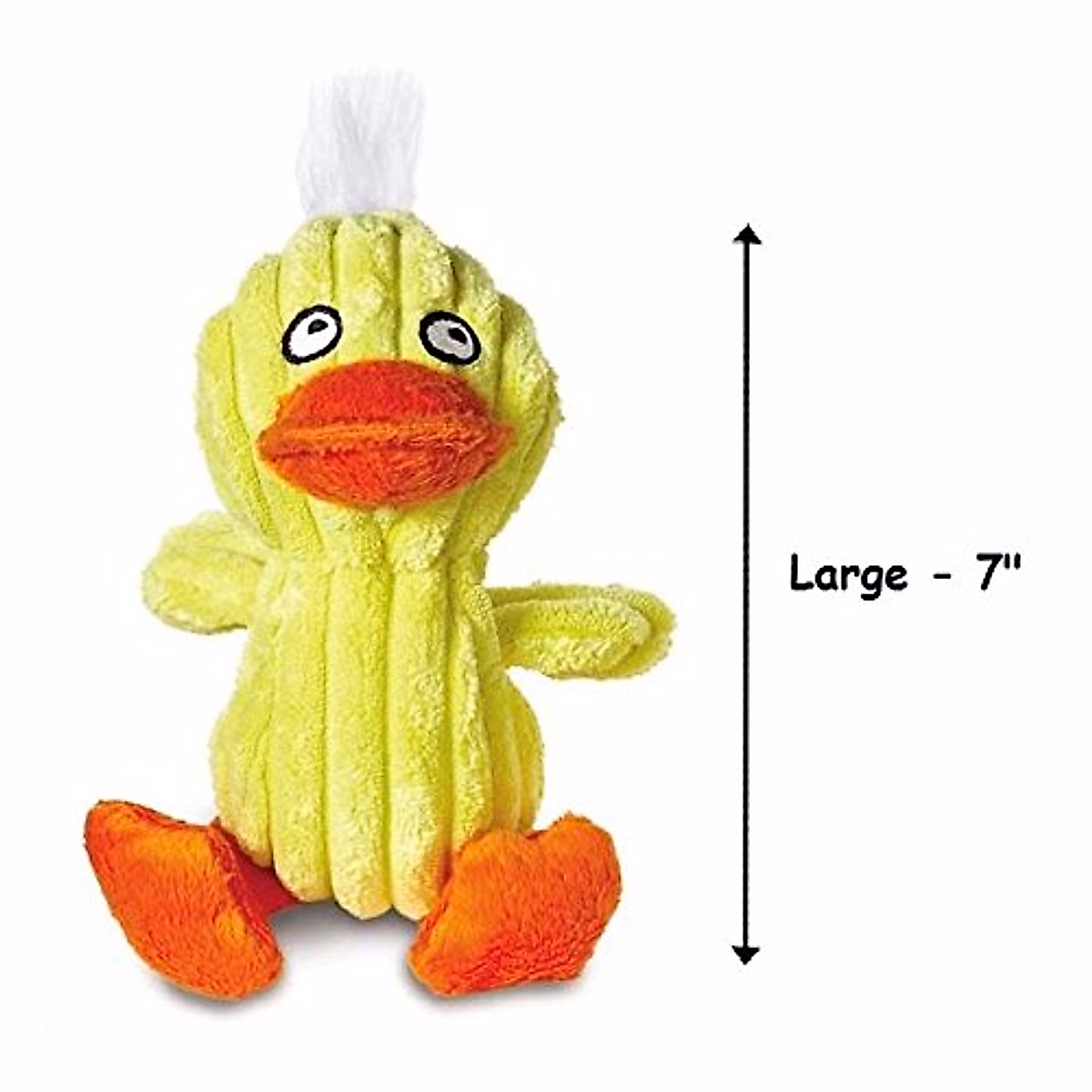 Grriggles Quacklings Plush Duck Character Dog Toys Quacking Ducks Soundchip - Choose Size(Small - 5")