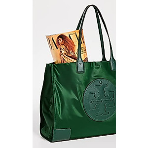 Tory Burch Women's Ella Tote, Dark Foliage, Green, One Size