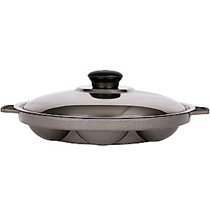 G & D Non Stick Appam Pan Appam Maker 7 Pits Appam Maker Appam Pan Patra Non Stick Appam with Stainless Steel Lid