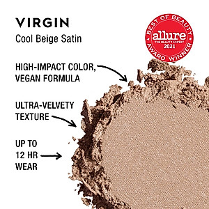 URBAN DECAY 24/7 Eyeshadow Compact - Award-Winning & Long-Lasting Eye Makeup - Up to 12 Hour Wear - Ultra-Blendable, Pigmented Color - Vegan Formula – Virgin (Cool Beige Satin)