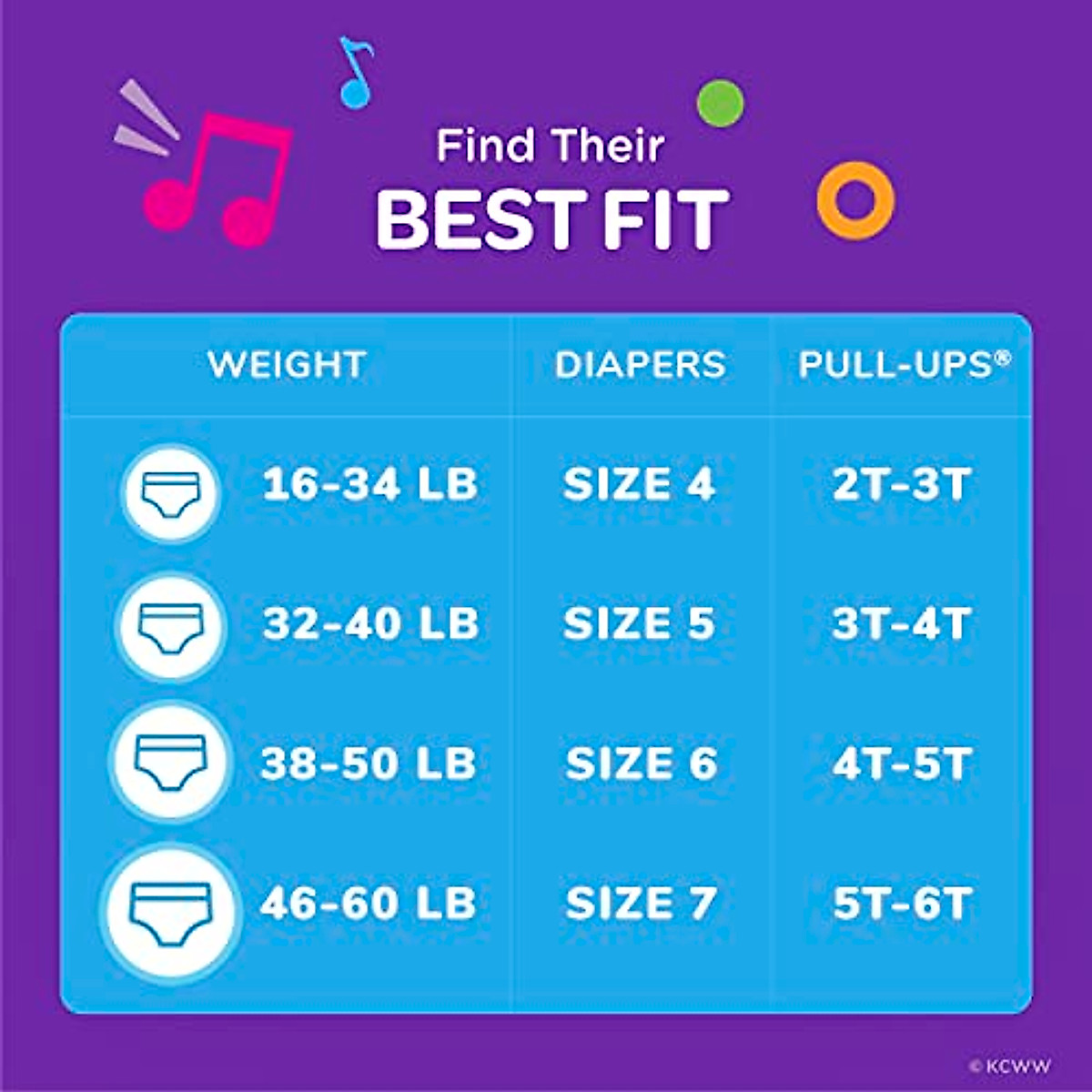 Pull-Ups Boys' Potty Training Pants, 4T-5T (38-50 lbs), 99 Count