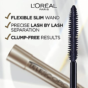L'Oreal Paris Makeup Telescopic Original Lengthening Mascara, Carbon Black, 0.27 Fl Oz (Pack of 1)