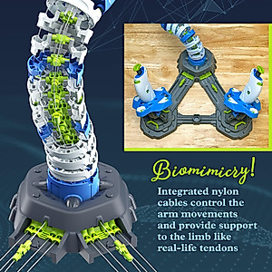 Thames & Kosmos Bionic Robotic Arm STEM Experiment Kit, Toy of The Year Finalist, Build a Mechanical Arm, No Batteries/Motors Required | Innovative System | Ages 10+ with Help, 14+ Independent Play