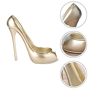 Cabilock Home Decor Home Decor Tabletop Rack High Heel Bottle Holder Resin Shoe Bottle Holder Decorative Rack Shelf Stiletto Modeling Sculpture for Home Bar Events Party Banquet Tabletop Decor Wine