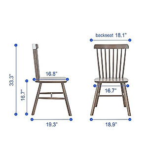 Livinia 3-Piece Dining Room Table Set, Canberra 28.3" Table (Walnut) Toto Chair (Walnut) Set