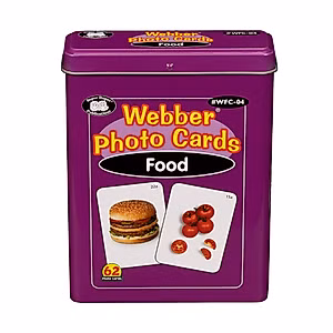 Super Duper Publications | Webber® Food Photo Flash Card Deck | Educational Learning Resource for Children