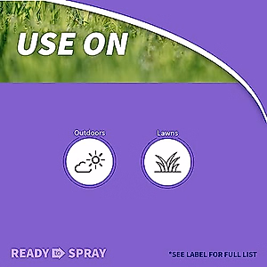 Bonide Liquid Weed & Feed 20-0-0, 32 oz Ready-to-Spray Weed Control and Fertilizer for Outdoor Lawn & Garden Use