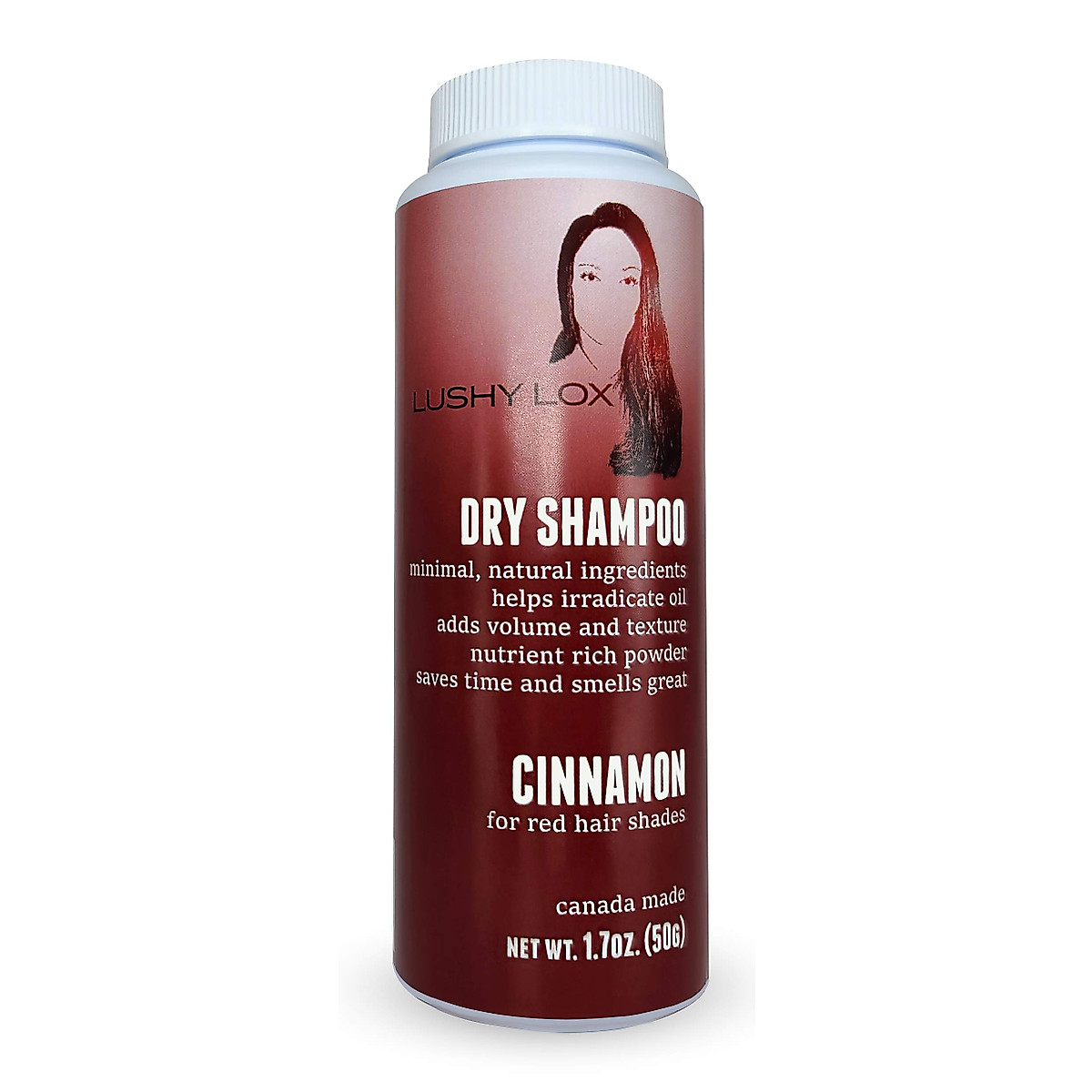 Lushy Lox Dry Shampoo Powder for Red Hair Shades - All Natural Ingredients 1.7 oz
