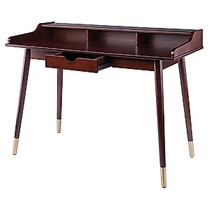 Winsome Wood Sonja Writing Desk, Walnut, 47.2"W x 22"D x 34"H