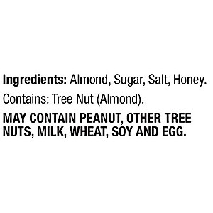 Salad Pizazz Almond Toppings Snack Mix and Salad Topping Resealable Bag, Honey Roasted, 3.5 Ounce