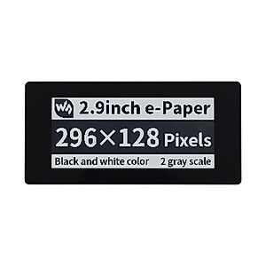 Coolwell 2.9inch Touch E-Paper E-Ink Display HAT for Raspberry Pi Series Board, 5-Points Capacitive Touch, 5-Points Touch,296×128 Pixels, SPI Interface