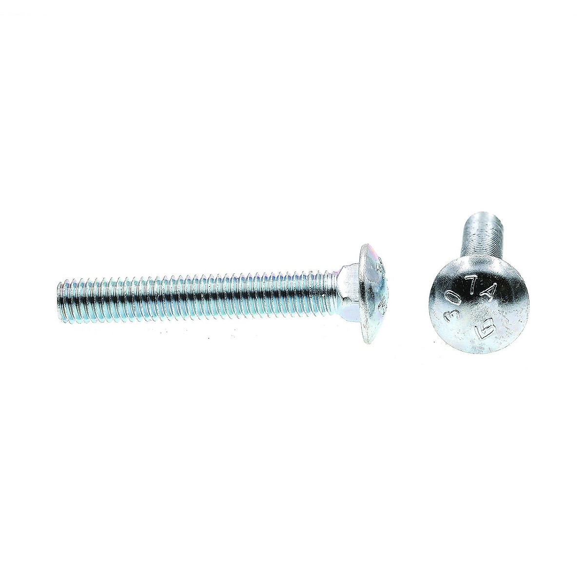 Prime-Line 9063649 Carriage Bolts, 3/8 In.-16 X 2-1/2 In., A307 Grade A Zinc Plated Steel (50 Pack)