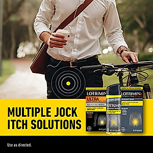 Lotrimin Ultra Antifungal Jock Itch Cream, Prescription Strength Butenafine Hydrochloride 1% Treatment, Clinically Proven to Cure Most Jock Itch, Cream, 0.42 Ounce (12 Grams)