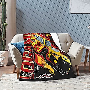 Joey Logano 22 All Season Fleece Blanket Throw Ultra Soft Flannel Blanket Digital Printed Premium Fluffy Microfiber Fleece 40"x30"