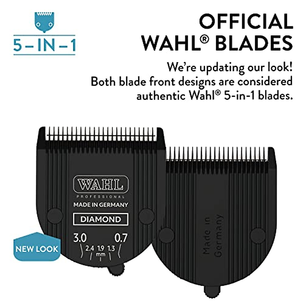 WAHL Professional Animal 5-in-1 Diamond Blade Arco, Bravura, Chromado, Creativa, Figura, and Motion Pet, Dog, and Horse Clippers (#41854-7526)