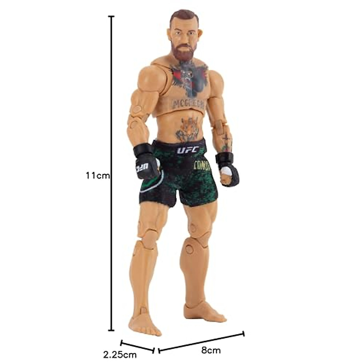 UFC Ultimate Series Limited Edition Conor McGregor, 6 Inch Collector Action Figure - Includes Alternate Head and Gloved Hands, Fight Shorts, Belt and Irish Flag Accessory