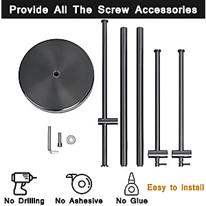 Sayayo Freestanding Towel Rack for Bathroom, 39 Inch Towel Holder for Bathroom Towel Stand Floor with 3 Adjustable Towel Bar, Gunmetal 