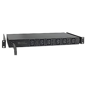 APC Rack Mount PDU, Basic 200V-240V/50A Three-Phase PDU, (6) Outlets, 1U Horizontal Rackmount (AP7516)