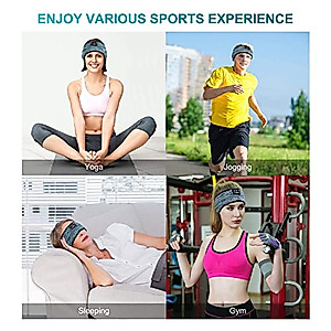 Sleep Headphones Bluetooth Headband Wireless Music Headband Headphones, Sports Sleeping Headband Headphones with Ultra-Thin HD Stereo Speakers Perfect for Side Sleepers Insomnia Workout, Jogging,Yoga