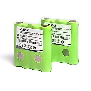 elxjar (2-Pack) 4.8V 700mAh Ni-MH Battery Replacement for Cisco GA-cm, FA-NICD, Cobra FA-BP FA-CK GA-cm GA-CR GA-CT IXNN4002A, EMSI iFlex-MT Plus